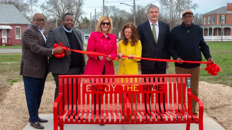 First Bus Bench Installations In Belleville Unveiled During Progressive ...